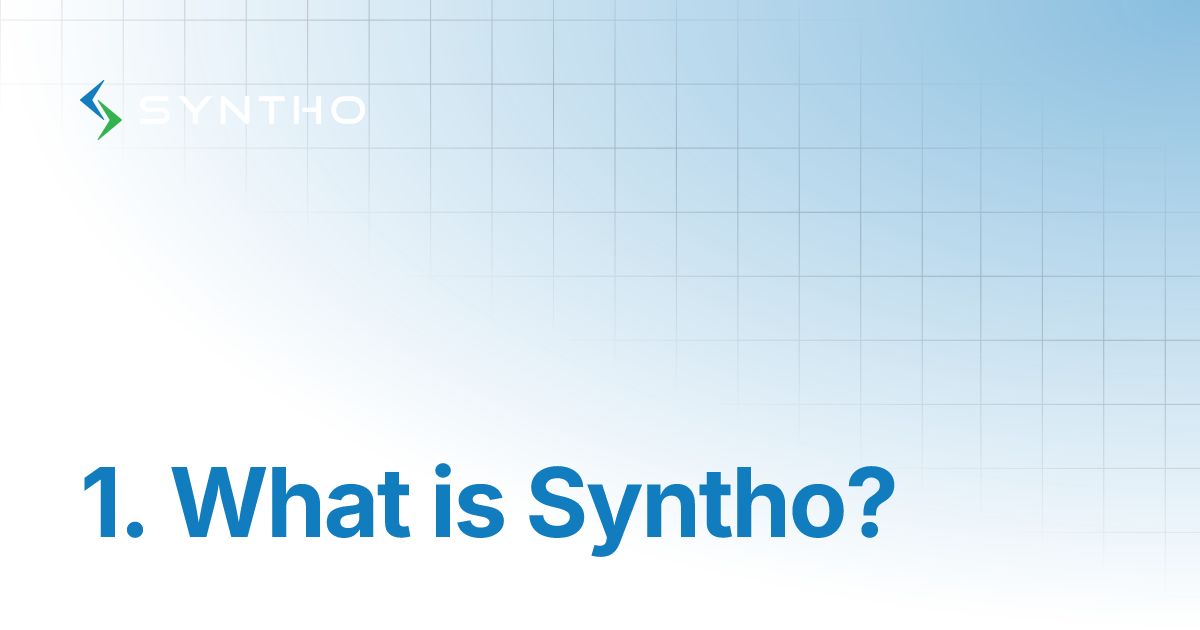 1. What is Syntho? | Syntho Documentation